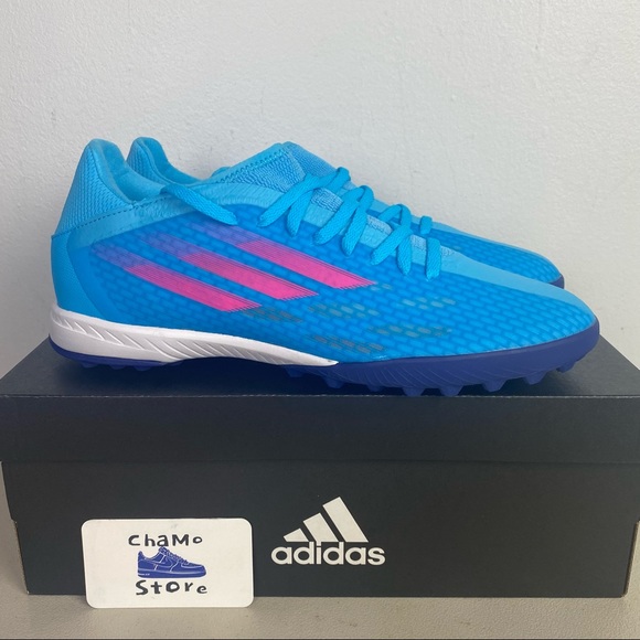 adidas | Shoes | Adidas X Speedflow3 Tf Blue Pink Athletic Training ...